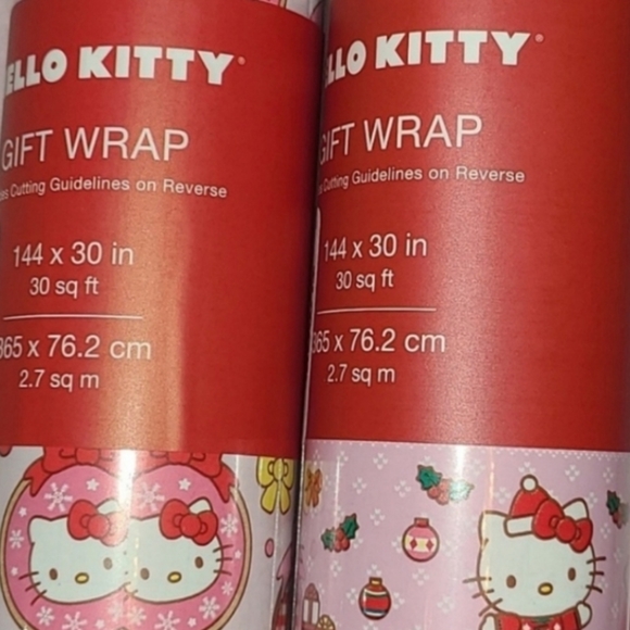 Hello Kitty | Holiday | Hello Kitty Christmas Wrapping Paper Set | Poshmark